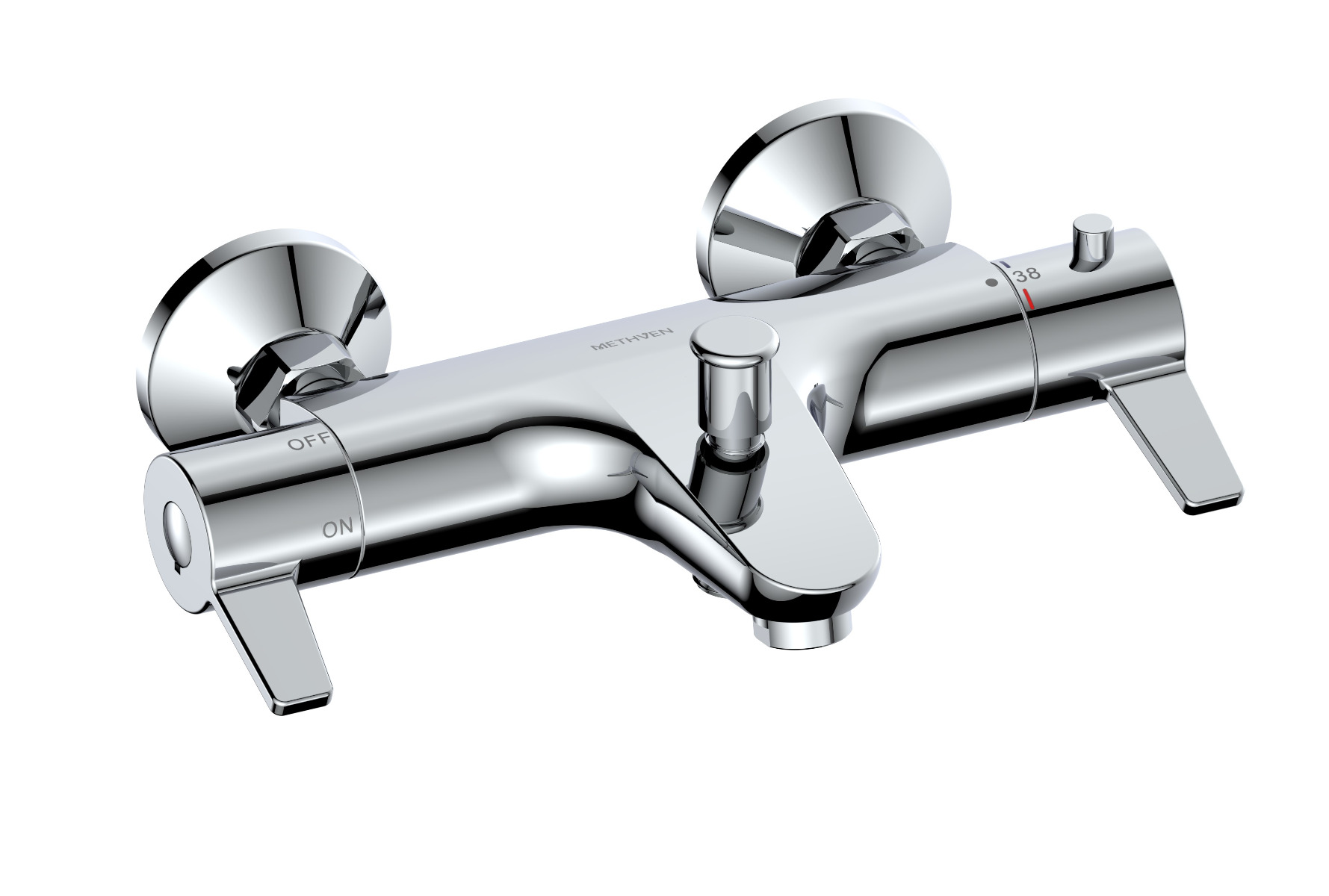 Avoca Thermostatic Wall Mounted Bath Shower Mixer | Methven UK